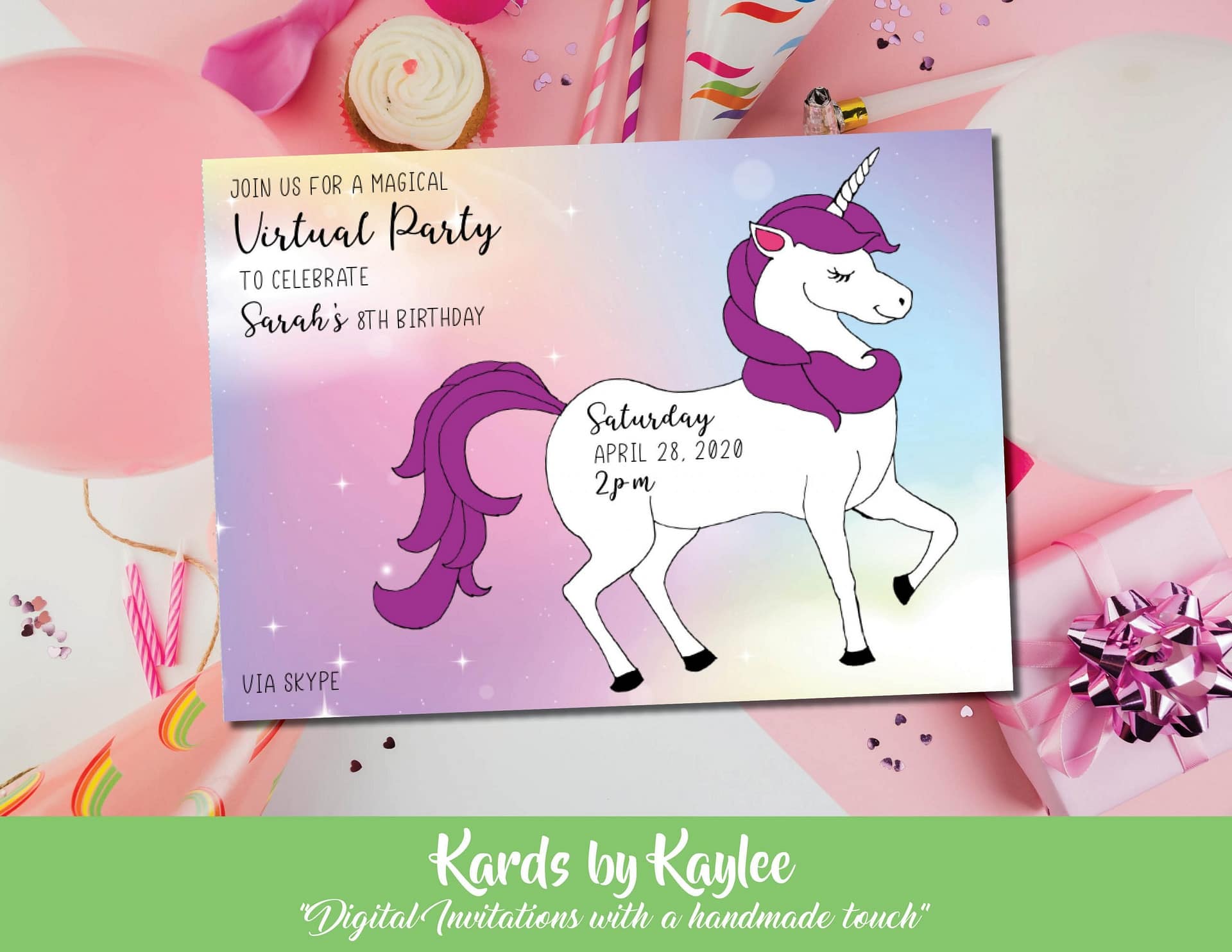 How to Host a Virtual Party - Online Party Ideas - Kards by Kaylee